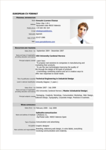 How To Write Europass CV (Guide, Template, Sample) • NewBalancejobs
