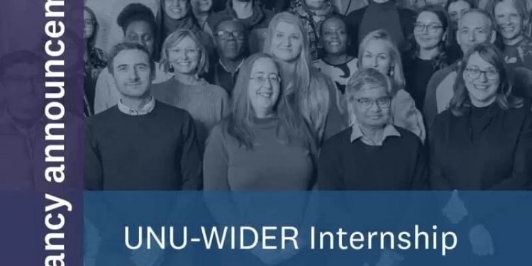 UNU-WIDER Internship Program (Paid Internship) • NewBalancejobs