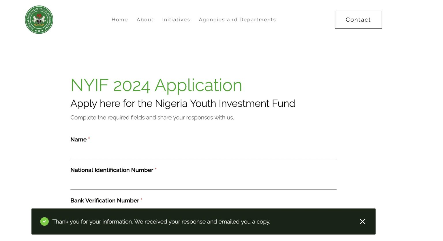 FG Reopens Application For N110 Billion Nigeria Youth Investment Fund ...