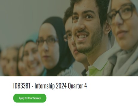 IsDB Internship Program 2024 Quarter 4 (Paid)