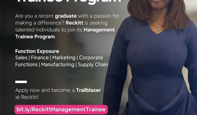 Reckitt Nigeria 2025 Management Trainee Program For Young Nigerian ...