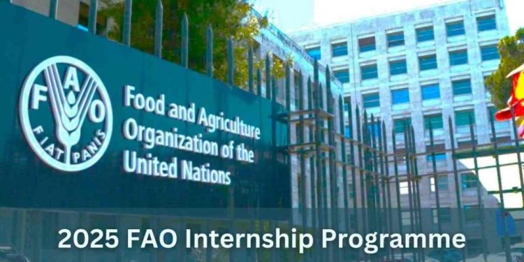 Food and Agriculture Organization (FAO) Internship Program 2025 For ...