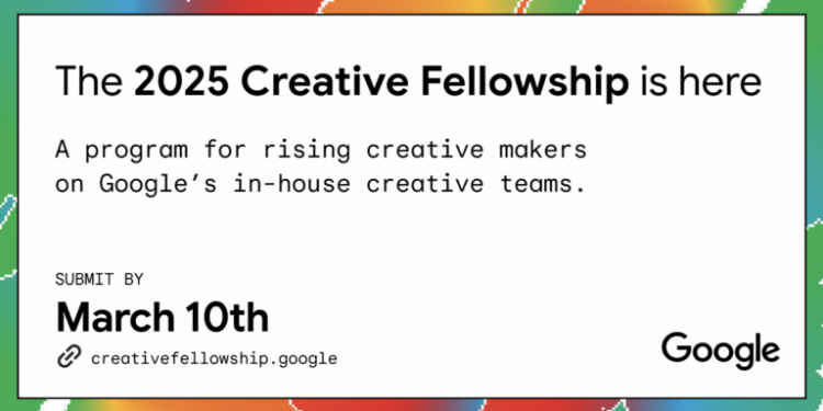 Google Creative Fellowship Program 2025 • NewBalancejobs
