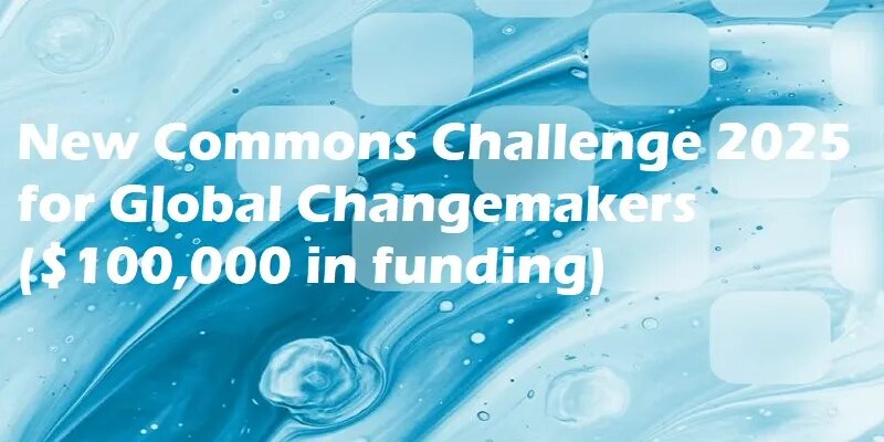 New Commons Challenge 2025 For Global Changemakers (Up To $100,000 In ...